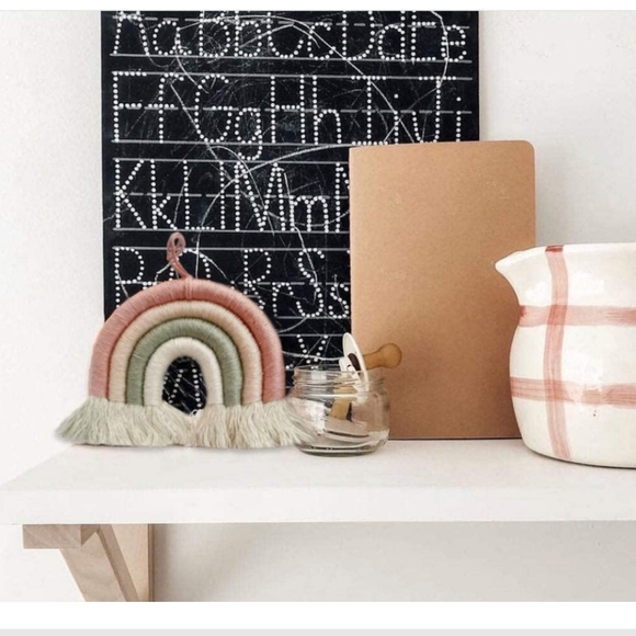 YMVV | Wall Decor | Boho Rainbow Macramewoven Boho Rainbow Wall Hanging ...